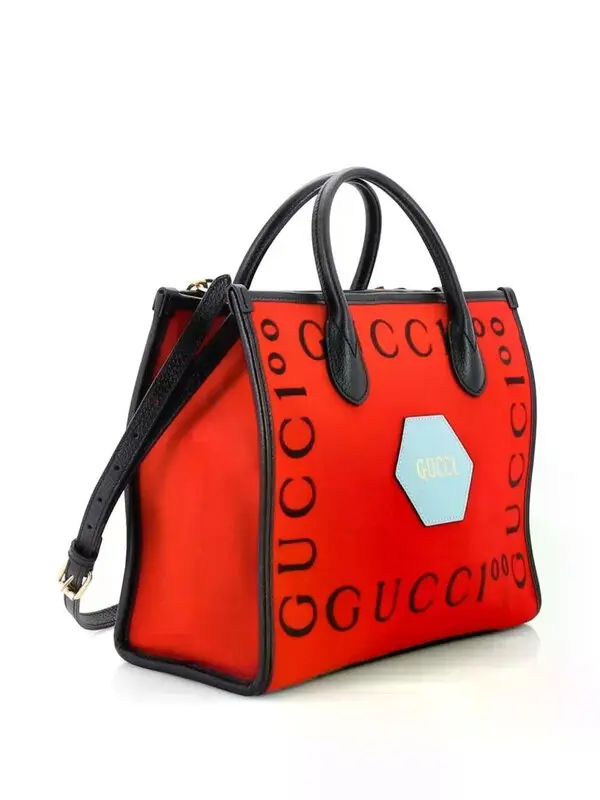 Gucci 100 Embroidered Felt Small Tote Bag