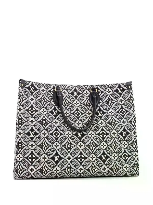 LOUIS VUITTON Onthego Since 1854 Monogram Jacquard Gm Tote Bag - Black