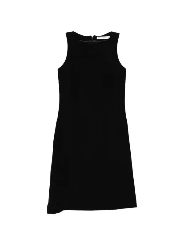 Dior Minimal Tailored Wool Dress - Black
