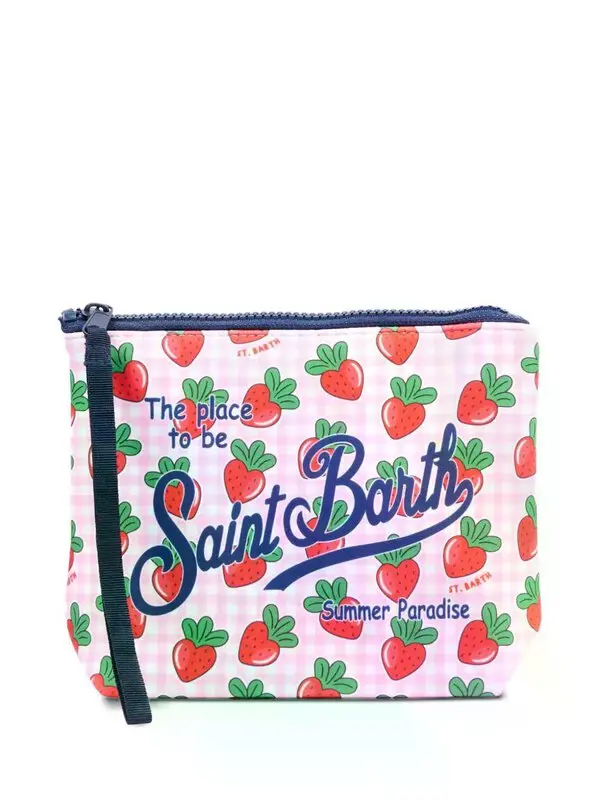 MC2 SAINT BARTH Strawberry Graphic Pouch - Pink