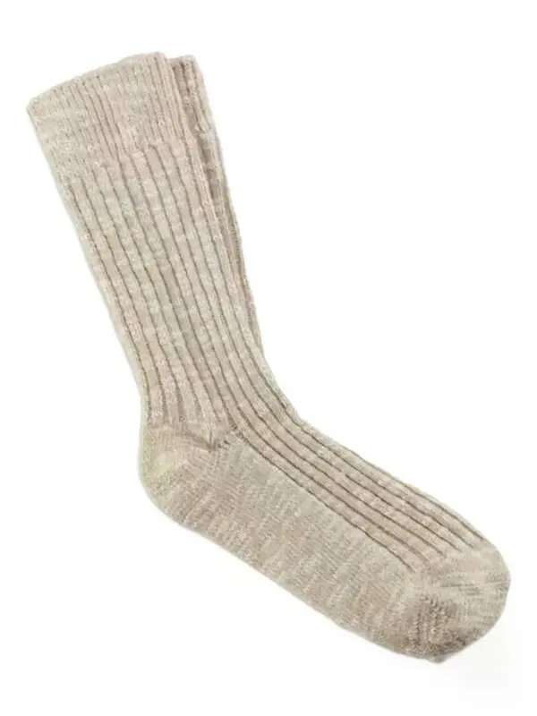 BIRKENSTOCK Elastic-cuff Ribbed Socks - Neutrals