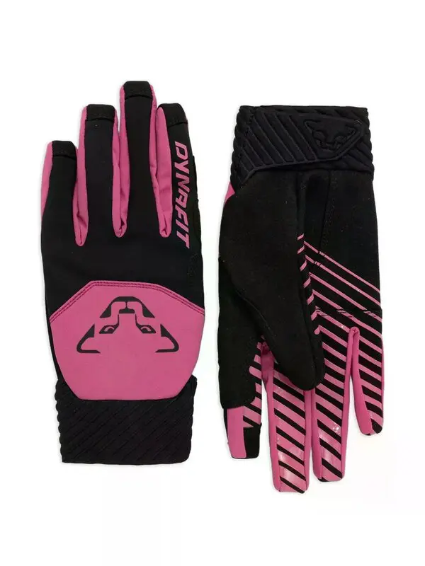 DYNAFIT Dna Logo-print Panelled Gloves - Black