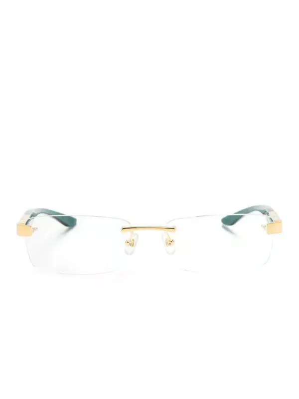 MAYBACH EYEWEAR The Artist Iii Rectangle-frame Glasses - Brown
