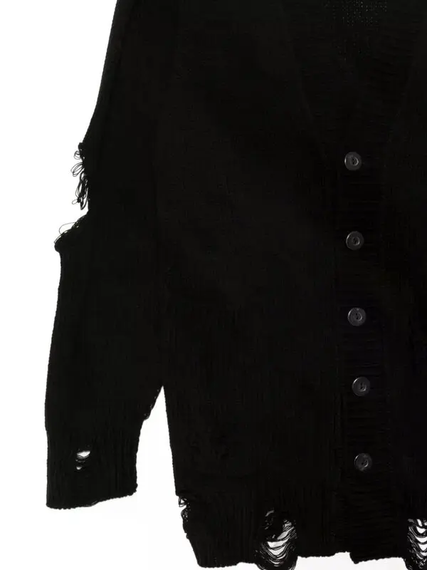 NUDE:MASAHIKO MARUYAMA Distressed V-neck Cardigan