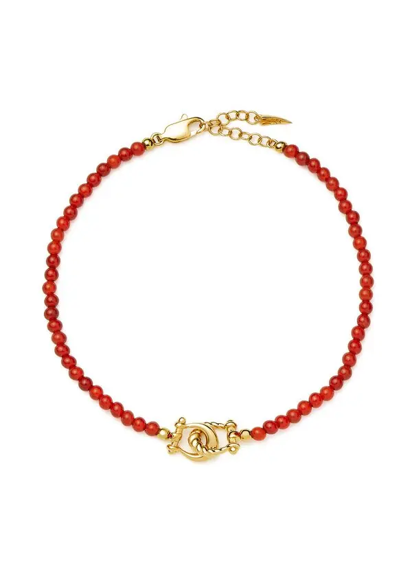 MISSOMA Lunar New Year Horseshoe Beaded Bracelet - Gold