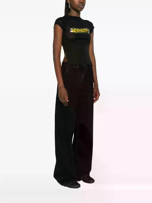 Balenciaga Logo-print Side-slit T-shirt