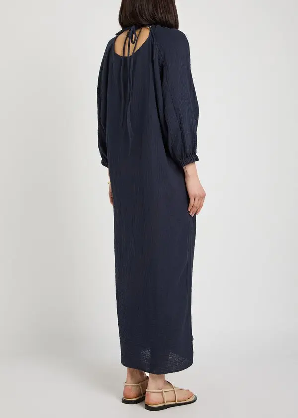 AKYN Stretch-cotton Gauze Midi Dress