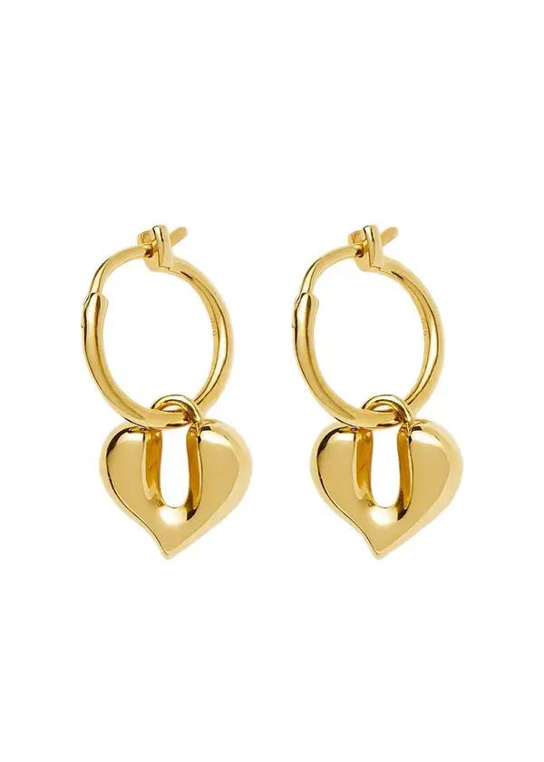 MISSOMA Molten Heart Vermeil Hoop Earrings - Gold