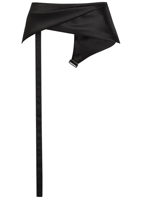Victoria Beckham Satin Basque Belt - Black