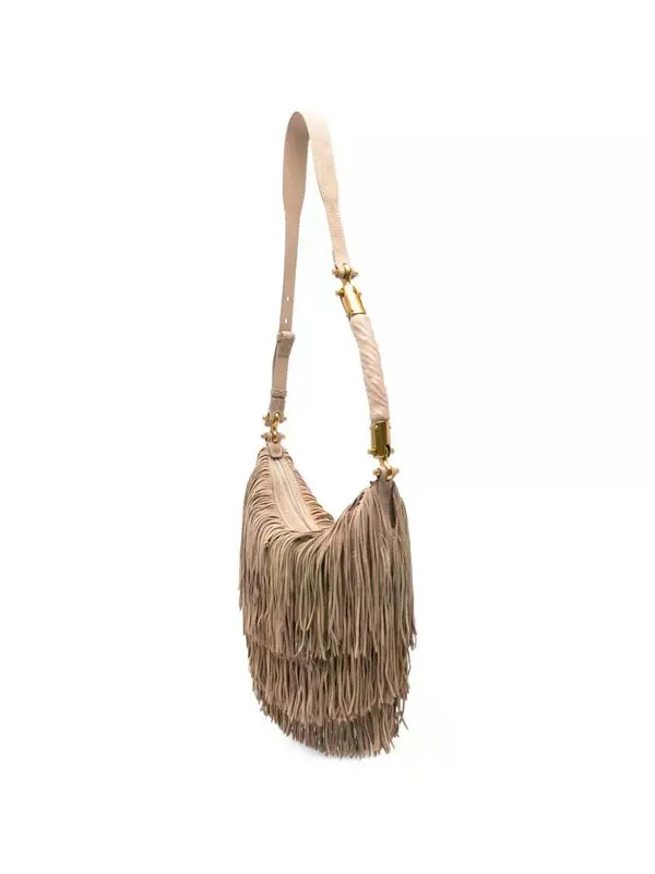 Balmain Fringed Suede Tote Bag