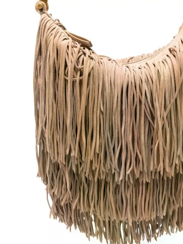 Balmain Fringed Suede Tote Bag