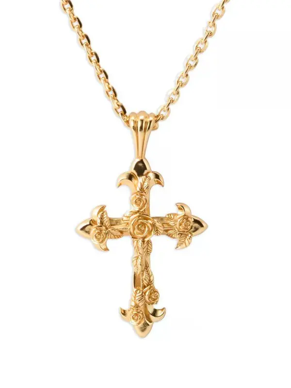 Emanuele Bicocchi Fleury Cross Necklace - Gold