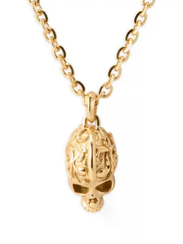 Emanuele Bicocchi Skull Pendant Necklace - Gold
