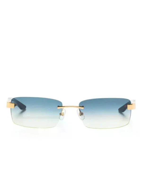MAYBACH EYEWEAR The Artist Iii Rimless Sunglasses - Blue