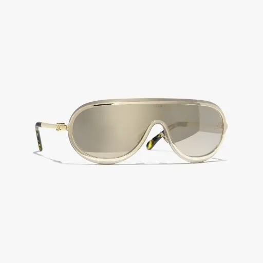Chanel Shield Sunglasses - Gold
