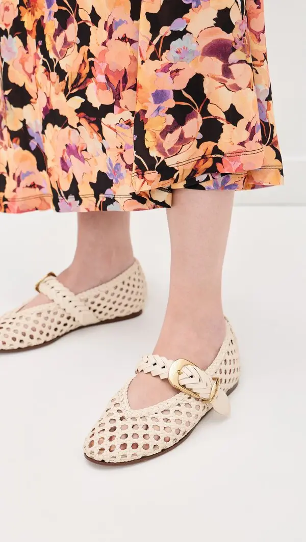 Zimmermann Alchemy Ballerina Flats - Milk