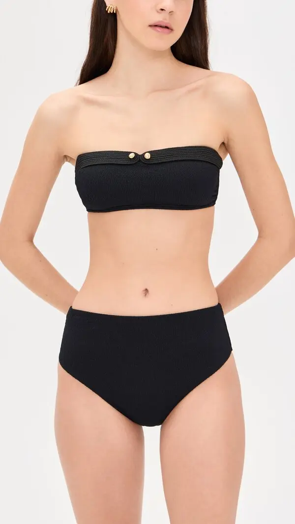 VIX PAULA HERMANNY Bela Full Bikini Bottoms - Black