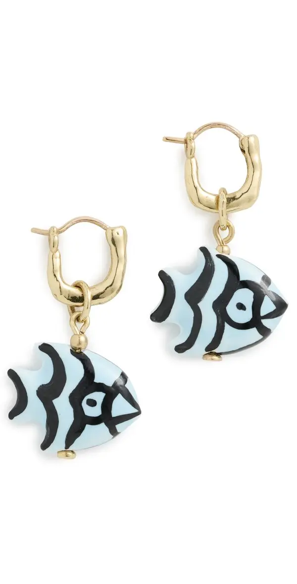 ALEMAIS Calypso Ceramic Fish Earrings - Multi