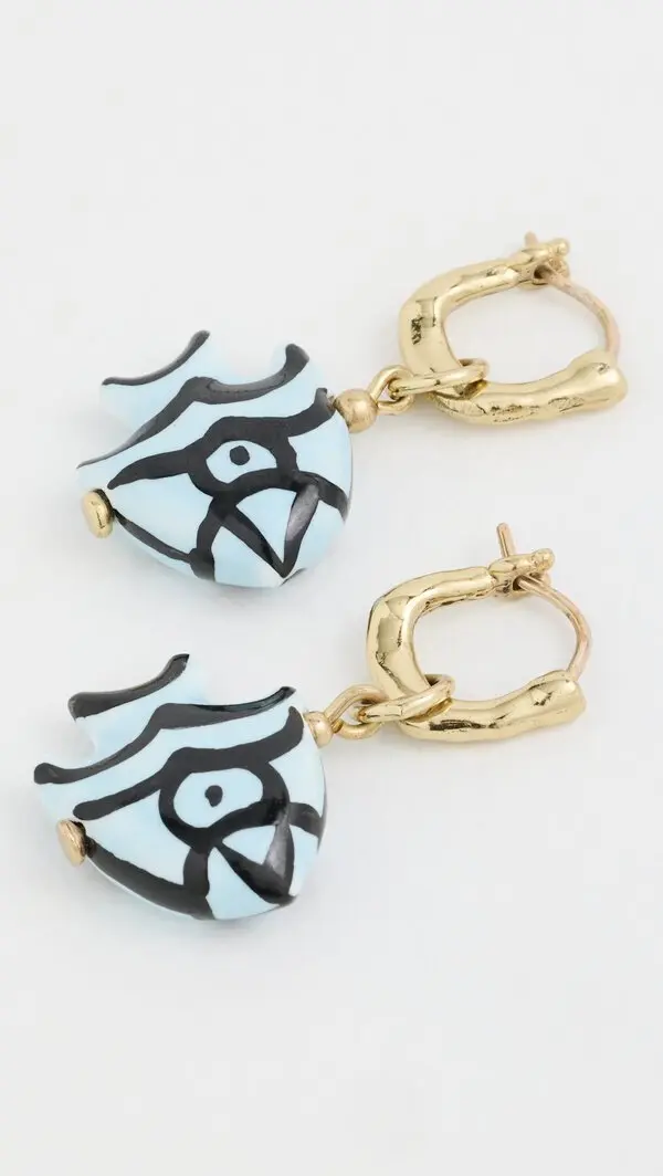 ALEMAIS Calypso Ceramic Fish Earrings - Multi