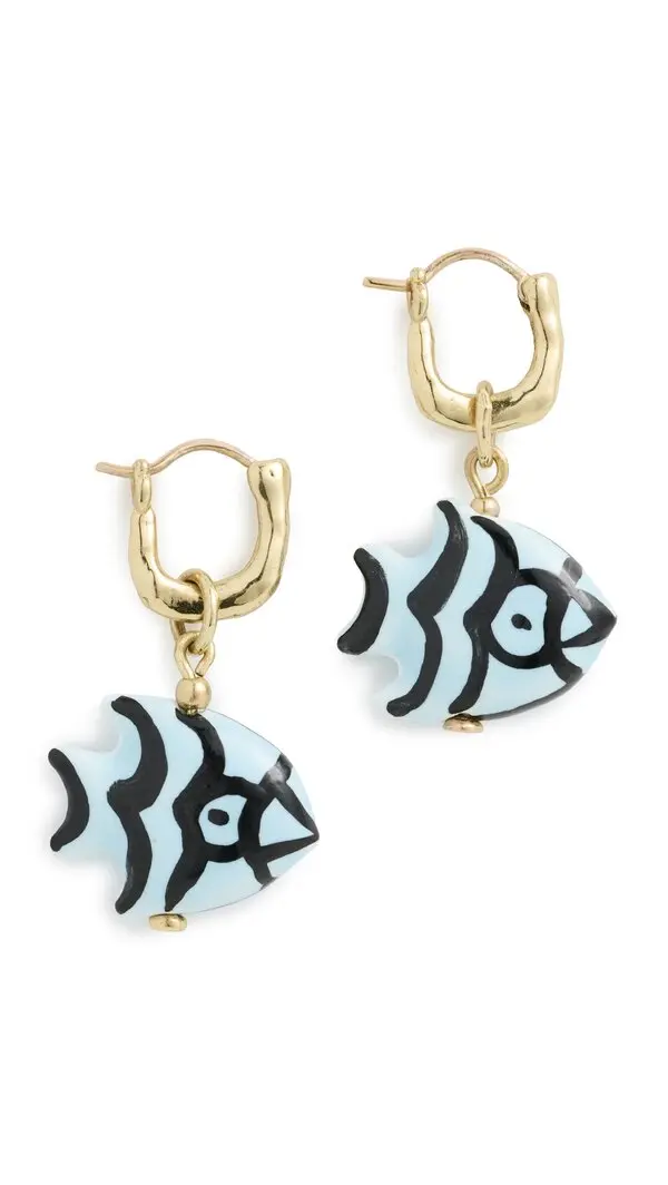 ALEMAIS Calypso Ceramic Fish Earrings - Multi