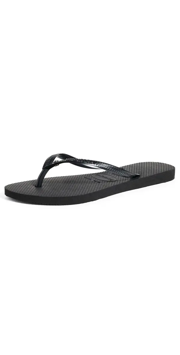 Havaianas Slim Crystal Sw Ii Sandals - Black
