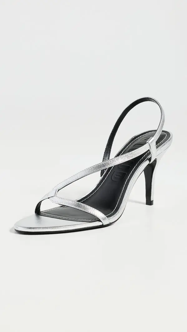 Staud Louden Heels - Silver