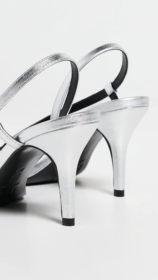 Staud Louden Heels - Silver