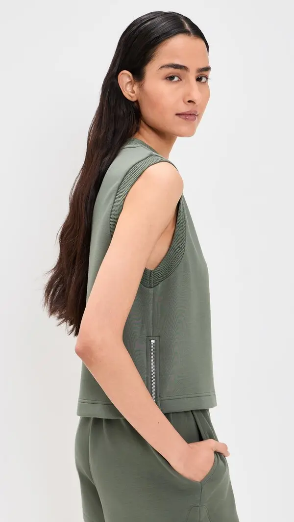 Varley Shea Crop Tank - Thyme