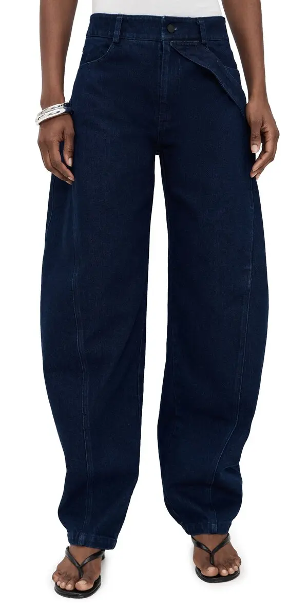 CULTNAKED Barrel Jeans In Raw Denim