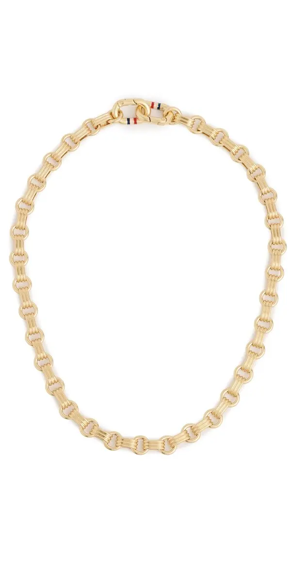 Clare V. Le Story Chain Necklace - Vintage Gold