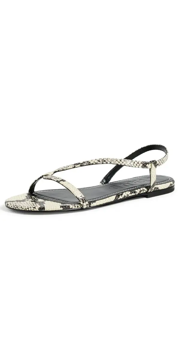 Staud Louden Sandals - White Snake