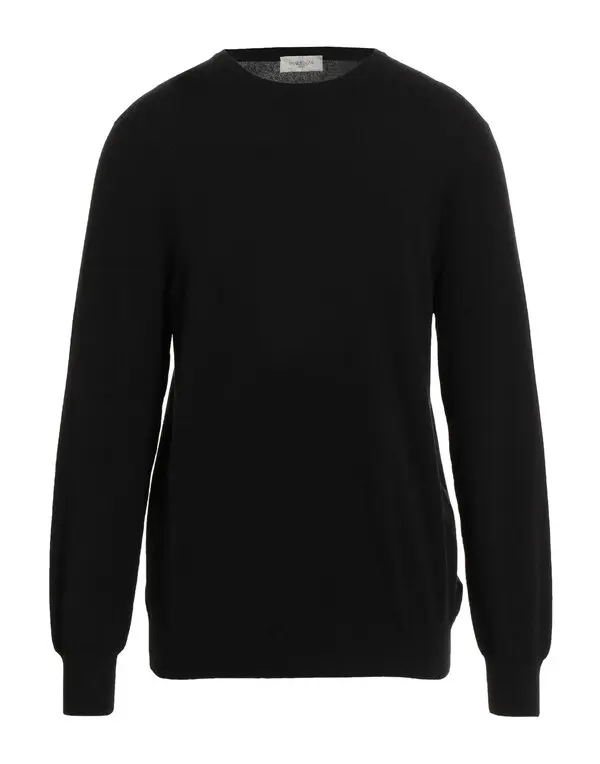 PIACENZA CASHMERE 1733 Melange Crewneck Sweater - Black