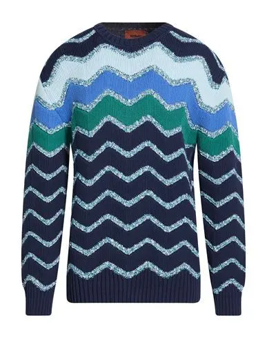 Missoni Crewneck Signature Print Sweater - Blue