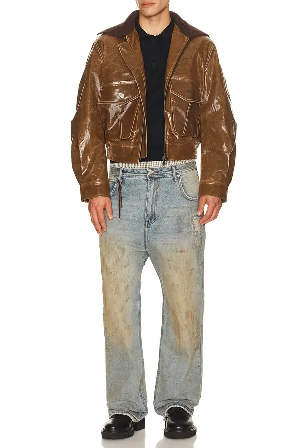 Andersson Bell Destroyed Wide Leg Jeans