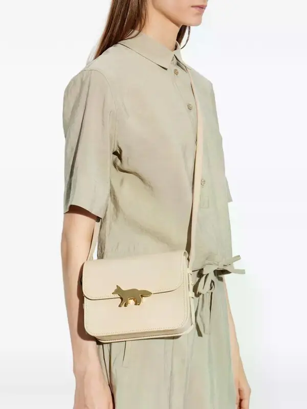 Maison Kitsuné Edie Fox-plaque Shoulder Bag