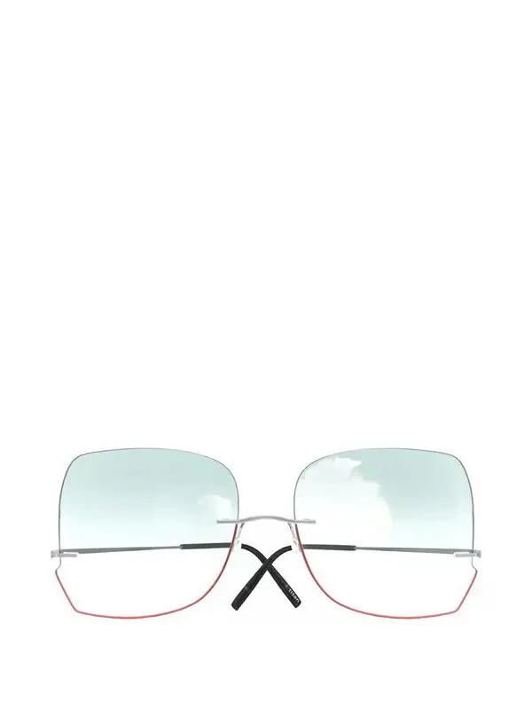 SILHOUETTE Titan Minimal Art Stellar Butterfly-frame Sunglasses - Silver