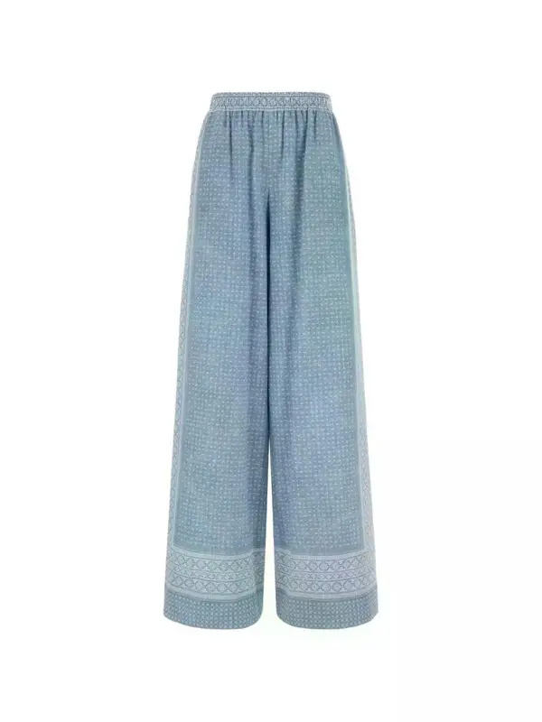 Ermanno Scervino Printed Palazzo Pants