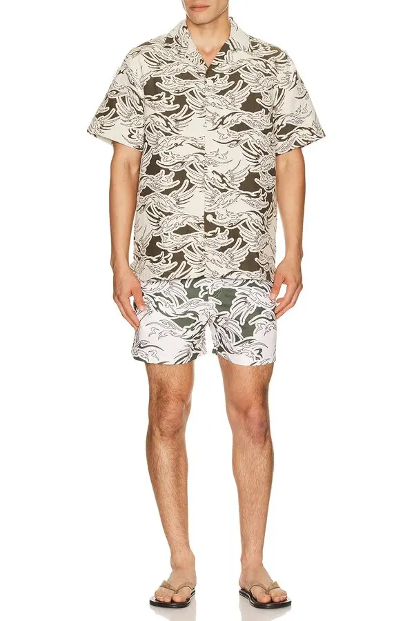 Oas Rogue Cuba Shirt In Cream - Ecru