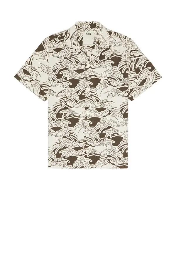 Oas Rogue Cuba Shirt In Cream - Ecru