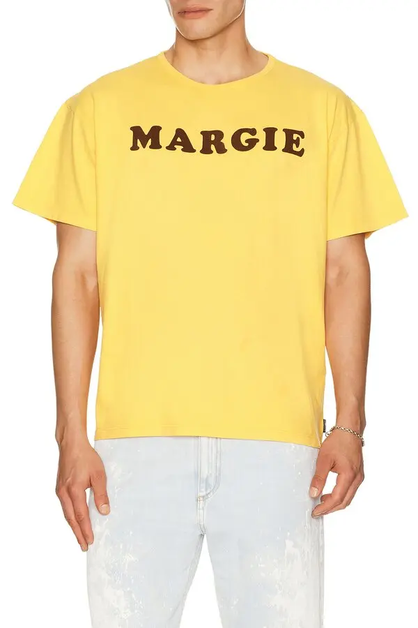 MAISON MARGIELA T-shirt In Yellow - Egg Yolk Yellow