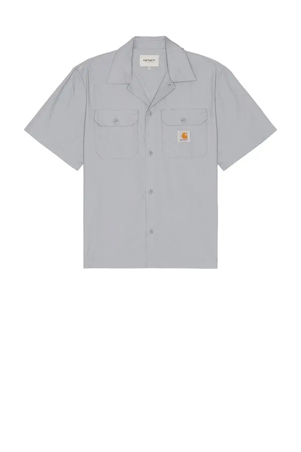 Carhartt Work In Progress Craft Shirt In Grey - Mirror