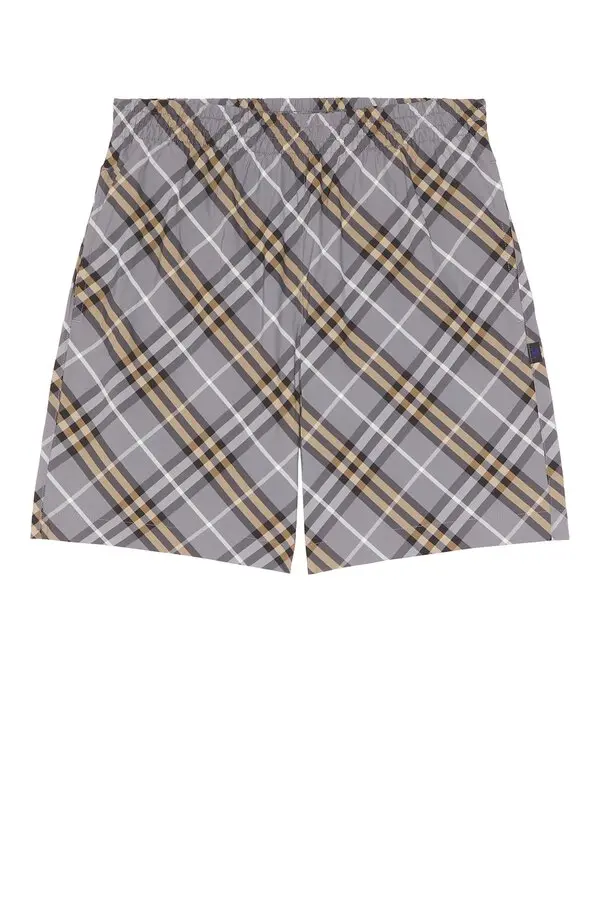 Burberry Check Swim Short - Wave Blue Check