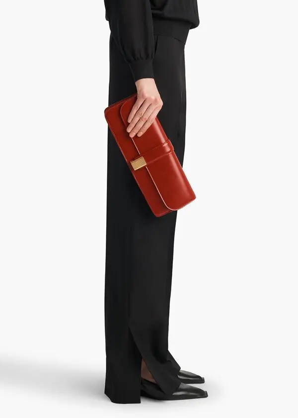 Khaite Blake Clutch - Ruby