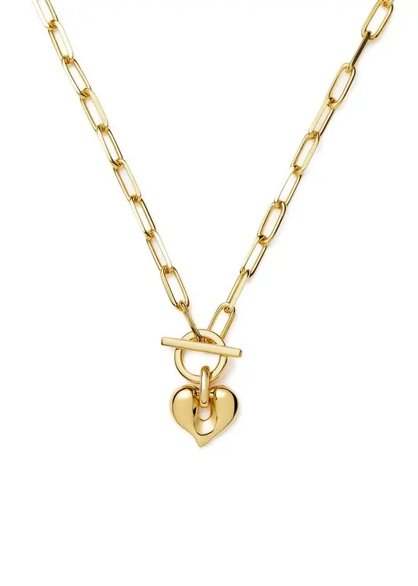 MISSOMA Molten Heart T-bar Necklace - Gold