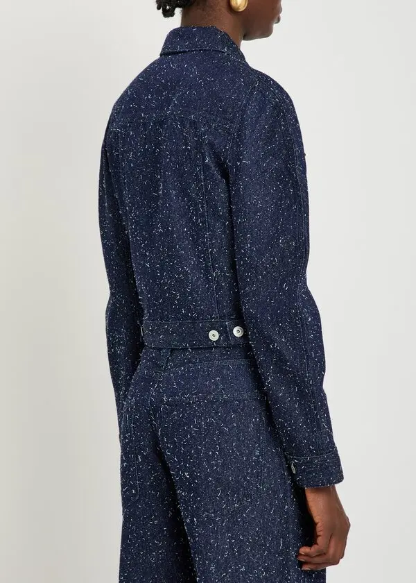 Jacquemus La Veste De Nimes Ovalo Denim Jacket - Navy