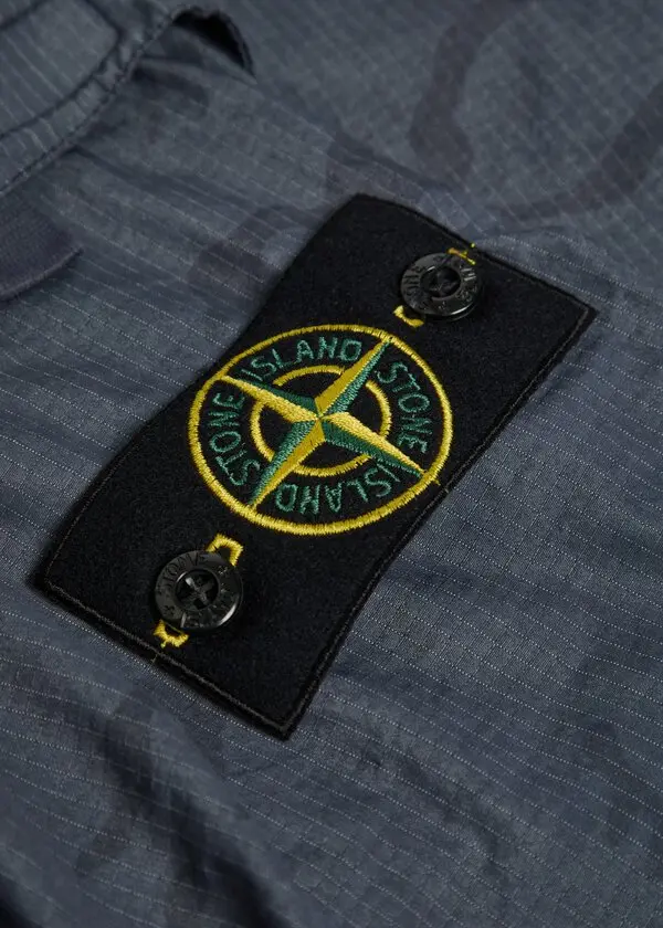 Stone Island Camo-print Cotton-blend Cargo Shorts