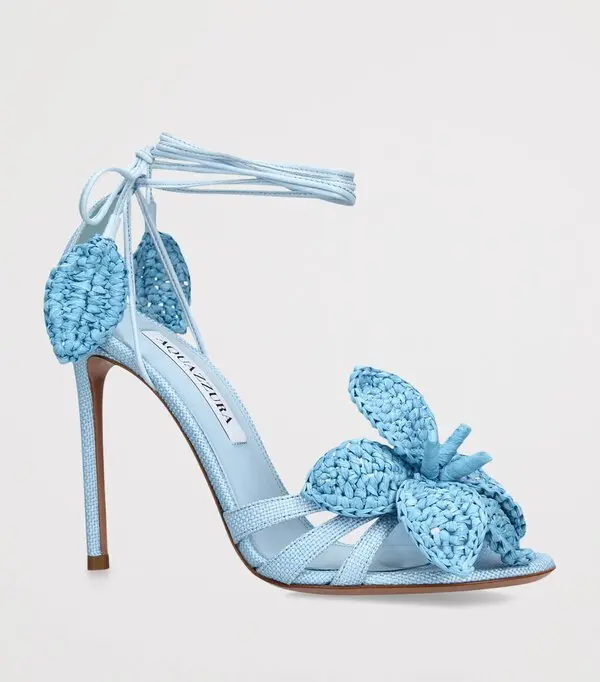 AQUAZZURA Calypso 105 Heeled Sandals - Blue