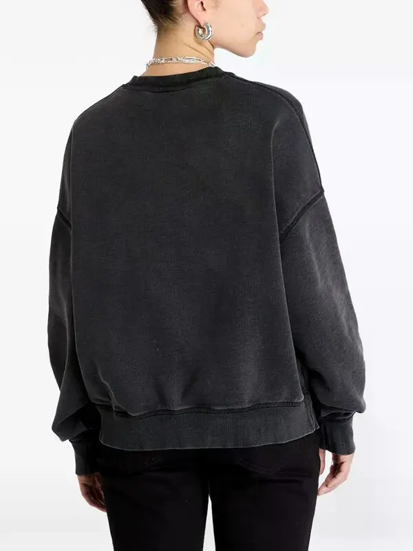 Guess Logo-print Relaxed Fit Sweater - Grey