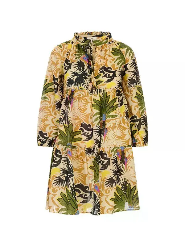 Anjuna Clara Embroidered-silk Kaftan Beach Dress - Multicolour