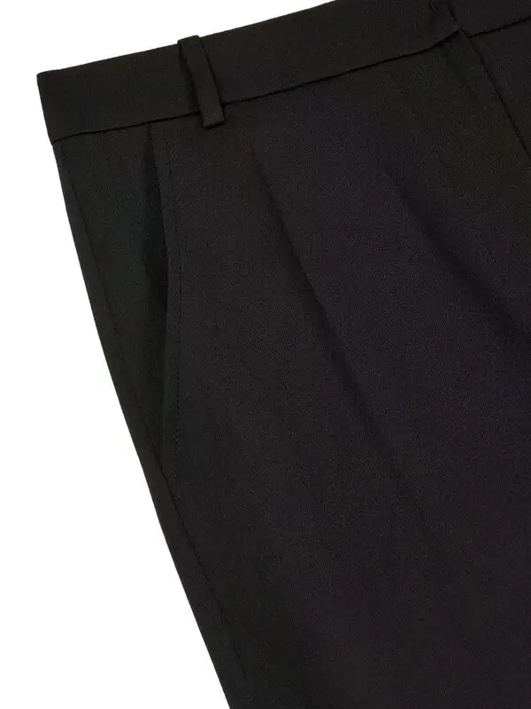 STUDIO TOMBOY Front-slit Skirt With Belt Loops - Black